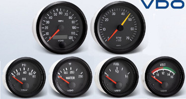 VDO Meters - water, olie, druk, brandstof, turbo, vacuum, temperatuur